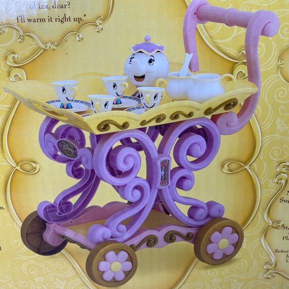 Disney | Toys | Nwt Disney Mrs Potts And Chip Tea Cart New | Poshmark